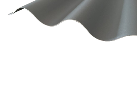 Wellblech Aluwelle anthrazit grau RAL 7016 76/18 Sinusprofil 0,8 mm ...